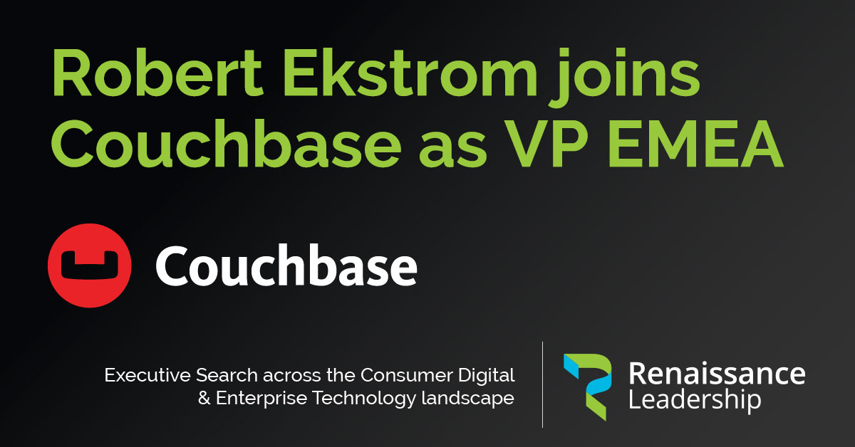 Robert Ekstrom joins Couchbase as VP EMEA | Renaissance Leadership